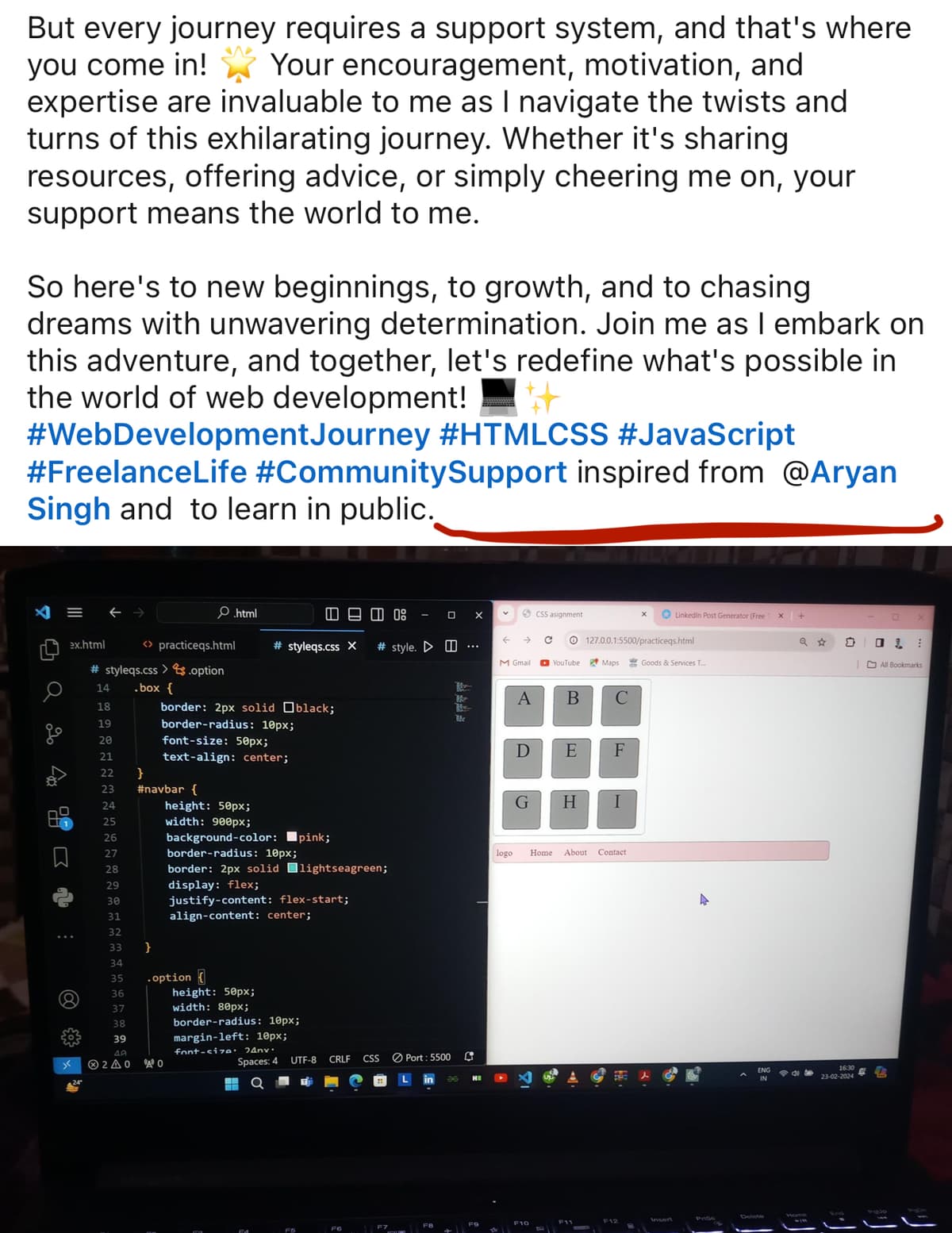 Testimonial | 30DaysCoding