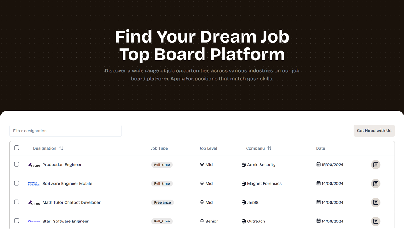 Job Board | 30DC Templates